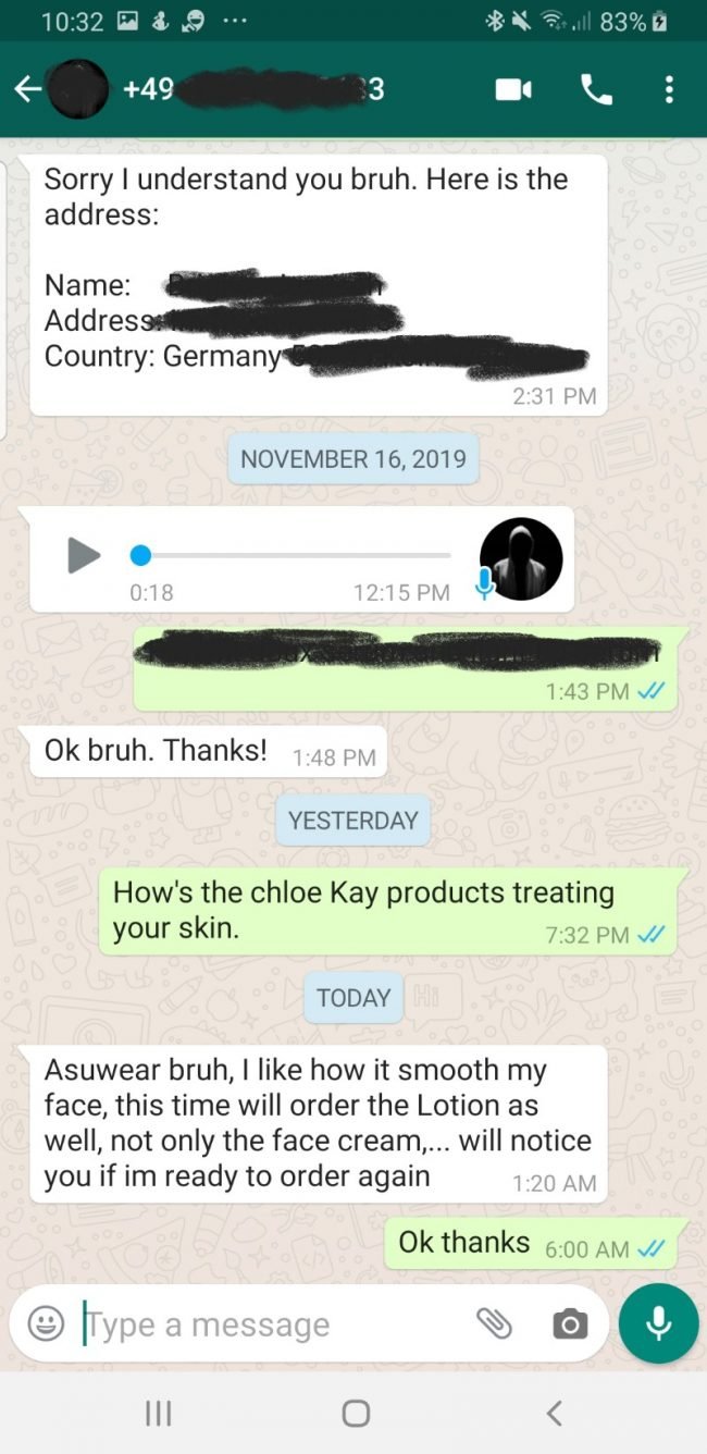 Chloe Kay Half Cast Luxury Lotion- New Bottle 500ml – ECCMART